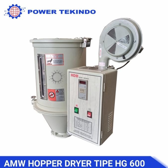 Jual AMW HOPPER DRYER HG 600 MACHINE PENGERING BAHAN PLASTIK 20 KW 380V | Shopee Indonesia