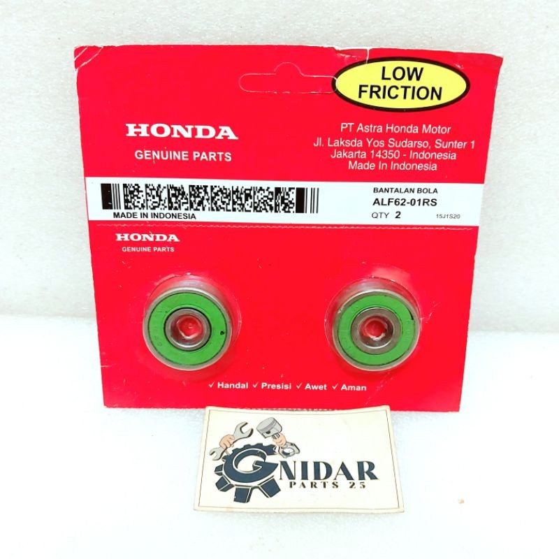 Jual Paket 2 pcs Bearing Laher 6201 RS Beat Scoopy spacy Vario Karisma ...