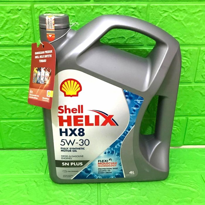 Jual Oli Mesin Shell Helix Hx8 5W-30 4Liter / Gratis Filter Oli Harga ...