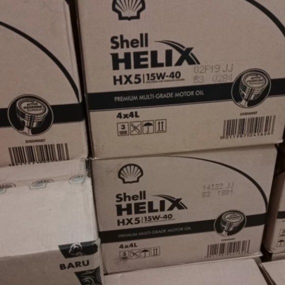 Jual Shell Helix Hx5 15W - 40 Kemasan Dust 4X4 L Harga Spesial ...