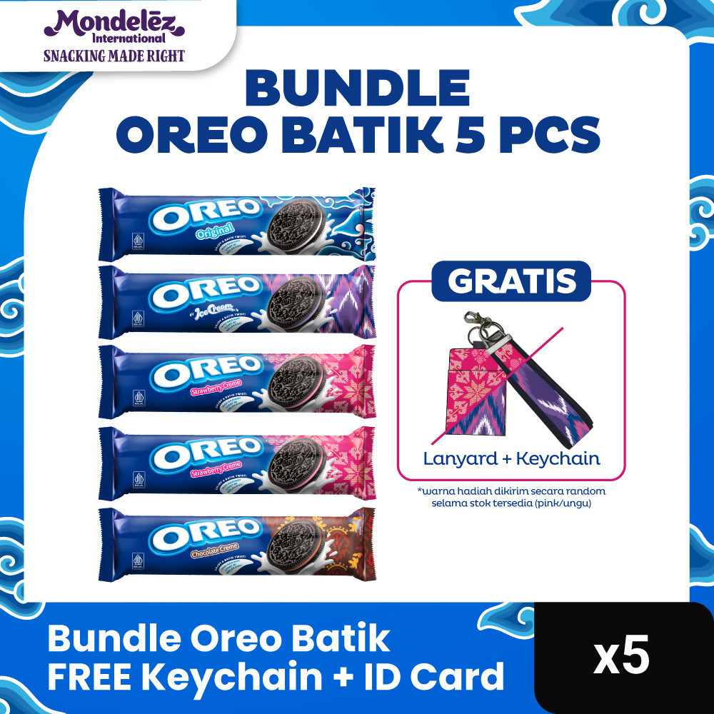 Jual Bundle Oreo Batik FREE Keychain + ID Card - 119.6G x 5 [ LIMITED ...
