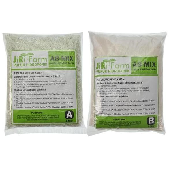 Jual Ab Mix 5L Konsentrat (Bubuk) Pupuk/Nutrisi Hidroponik Sayuran Daun ...