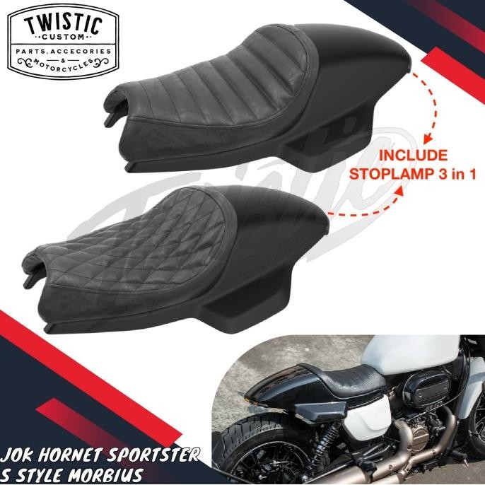 Jual Jok Single Seat Hornet + Stoplamp Model Harley Sportster S Style ...