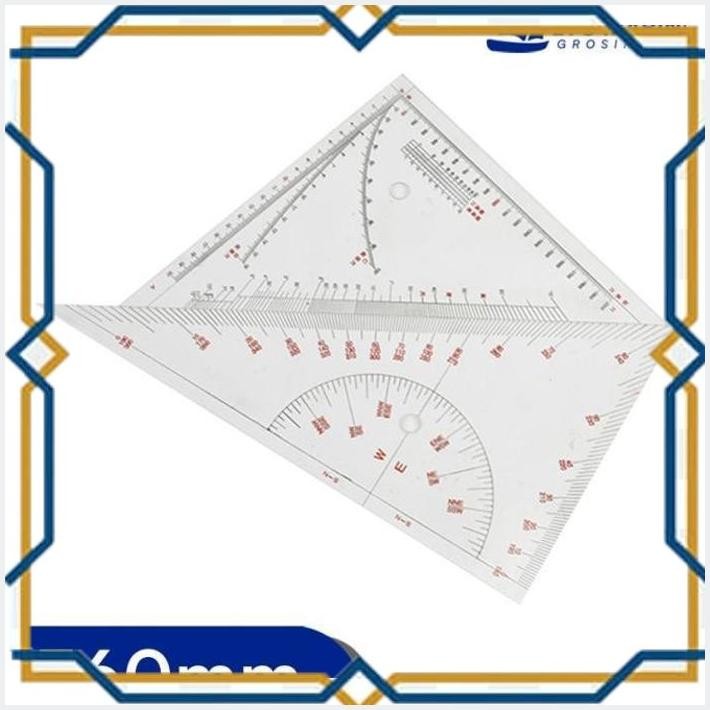 Jual [ITC55] IMPA 371007 NAVIGATION TRIANGLE RULER MISTAR SEGITIGA PETA ...