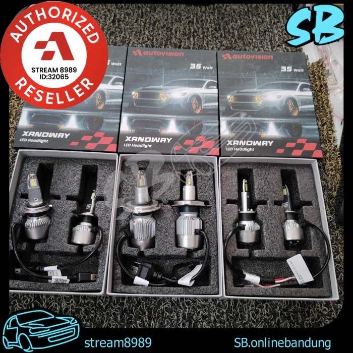 Jual Led Xandway Autovision Single New 35Watt H1 H3 H7 H11 H27 Hb3 Hb4 ...