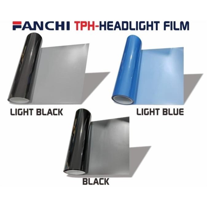 Jual Sticker Fanchi Smoke Transparan Tph Headlight Film Hybrid Premium ...