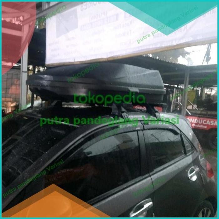 Jual Roof rack bagasi atas mobil Honda Brio model box + cross bar ...