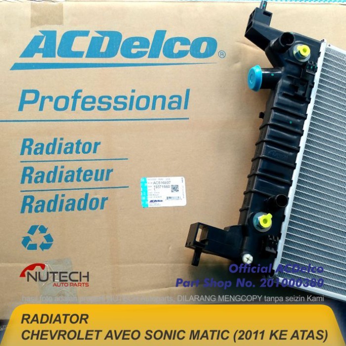 Jual Radiator Chevrolet Aveo Sonic Matic At Ori Original Acdelco Gm ...