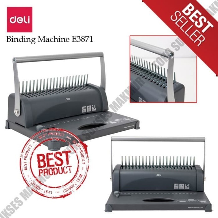Jual Mesin Jilid Plastik Deli E3871 - Binding Machine Deli E3871 | Shopee Indonesia