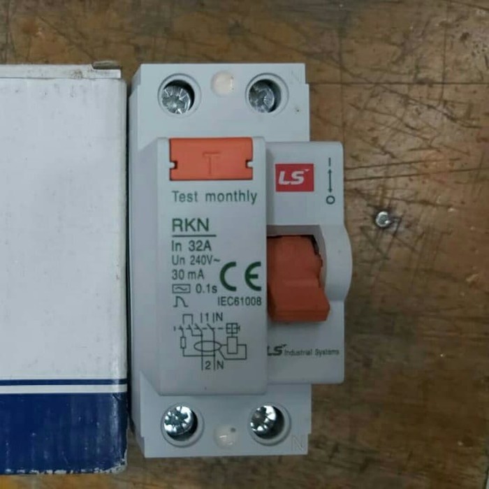 Jual Rccb / Elcb 2P 25A - 63A Rkn 1P+N 30Ma / 100Ma / 300Ma Ls Electric | Shopee Indonesia