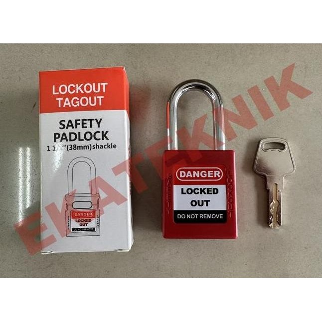 Jual LOTO SAFETY PADLOCK LOCKOUT TAGOUT PAD LOCK 38MM GEMBOK 1011T ...