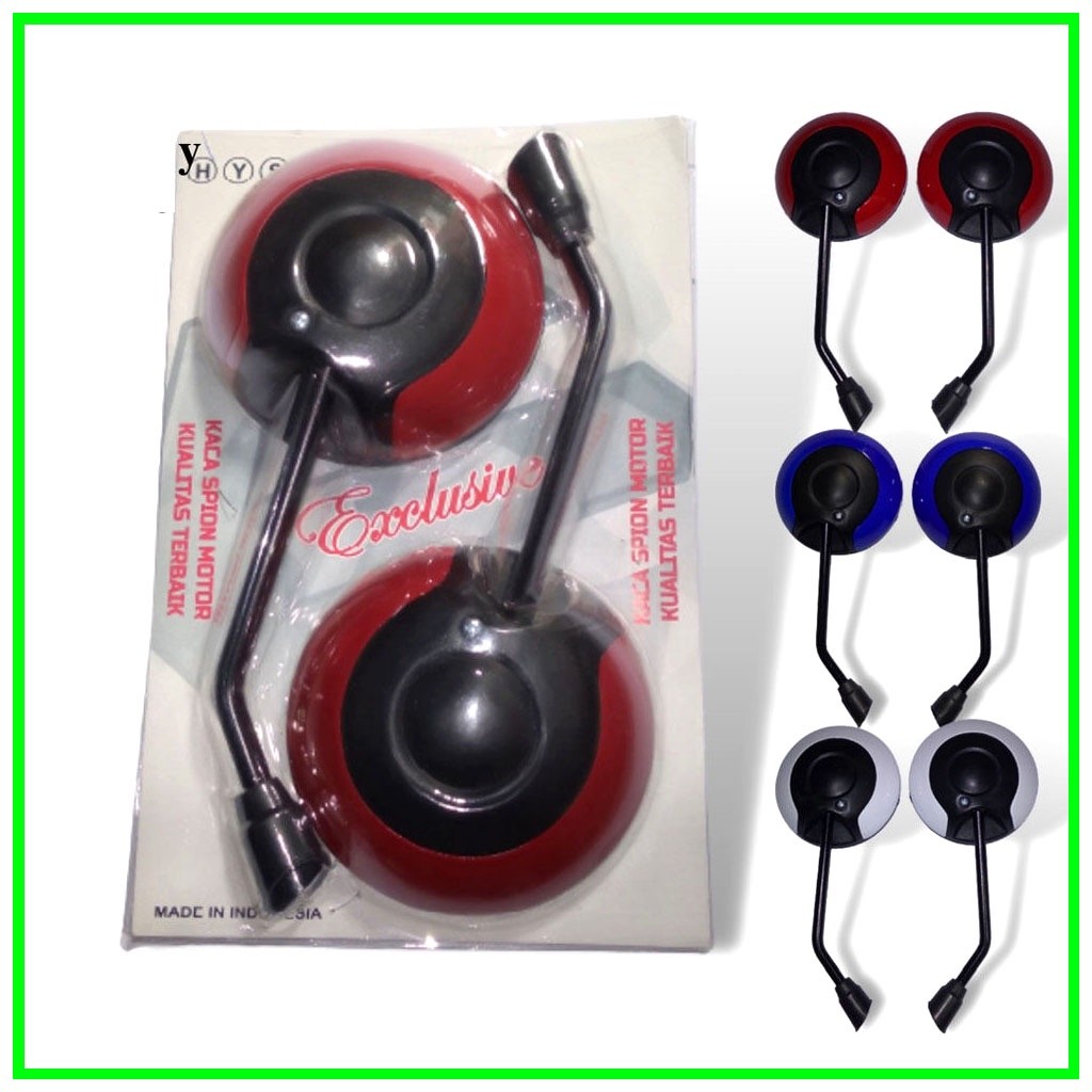 Jual murah Kaca Spion Motor Bulat Yamaha Honda Scoopy Fino Fazzio ...