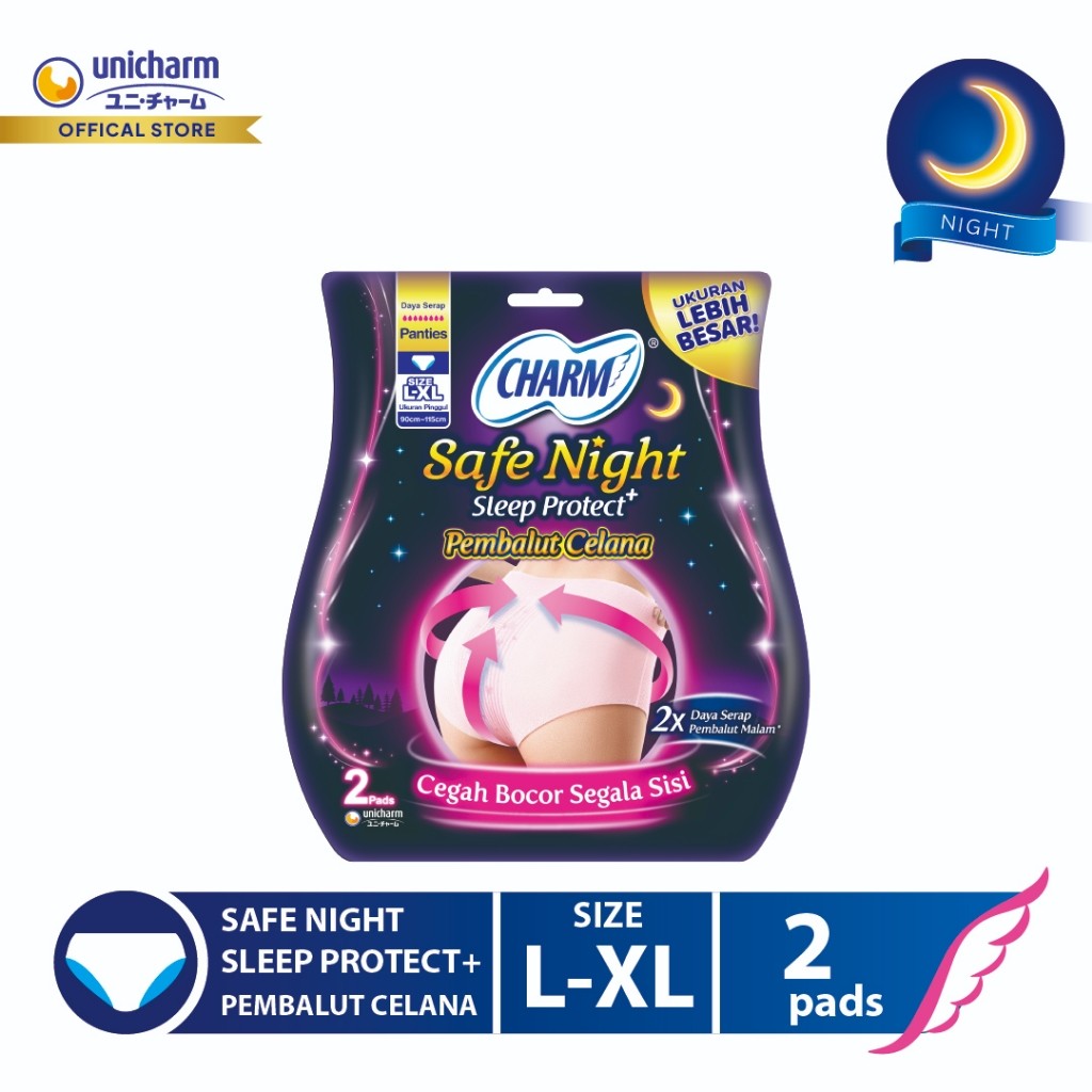 Jual Charm Safe Night Sleep Protect Plus L-XL | Shopee Indonesia