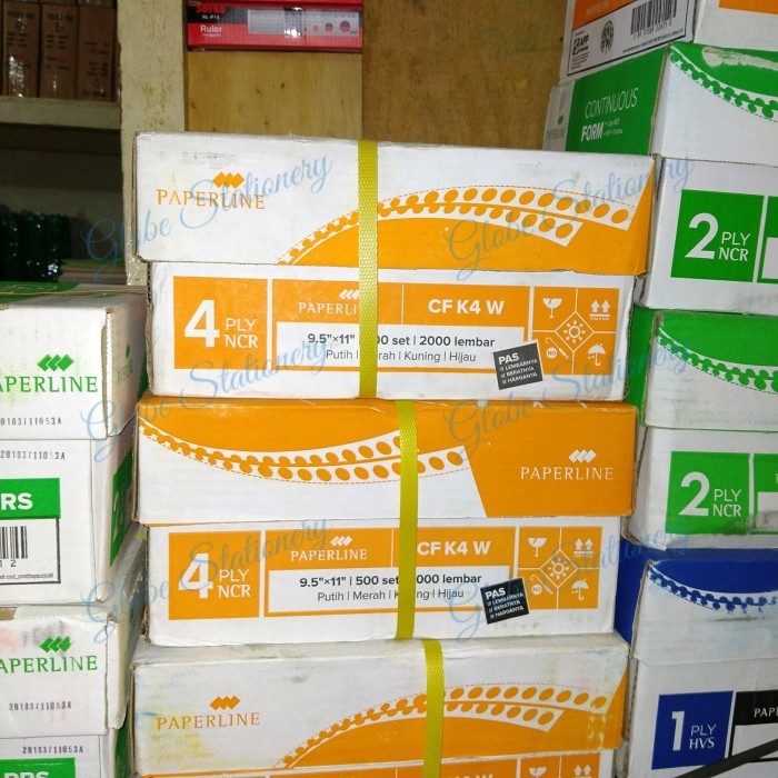 Jual Continuous Form PAPERLINE 4 ply 9.5" x 11"/ CF K4 PPL 9,5x11 inch ...