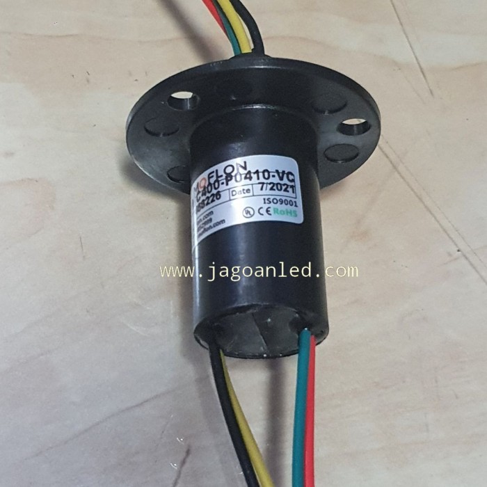 Jual Rotating Cable Slip Ring 4 Cable / 4 Wire 10A With Flange Mc400 ...