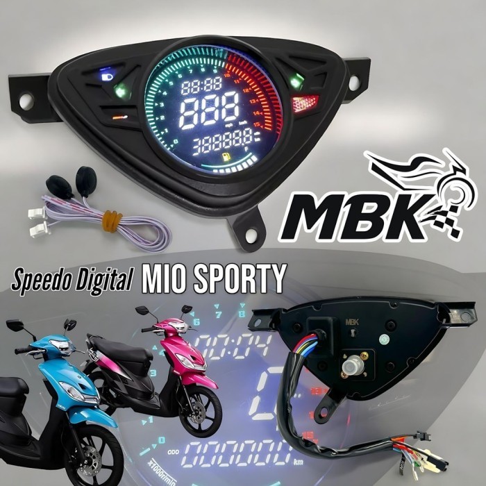 Jual Speedometer Digital LED YAMAHA MIO SPORTY Model 2 | Shopee Indonesia