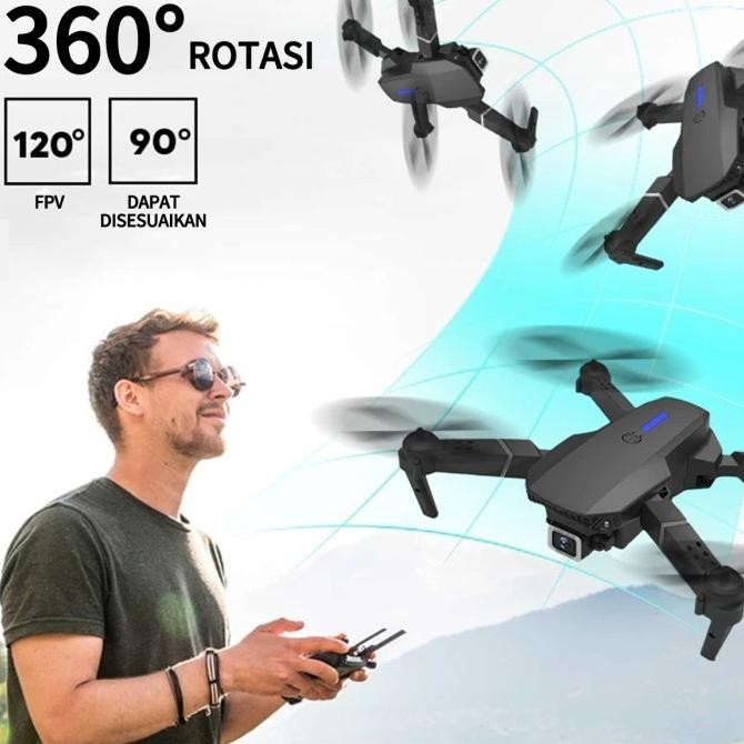 Jual Dl Smart Drone E88 Pro 4K Hd Drone Mini Quadcopter Camera Shoot ...