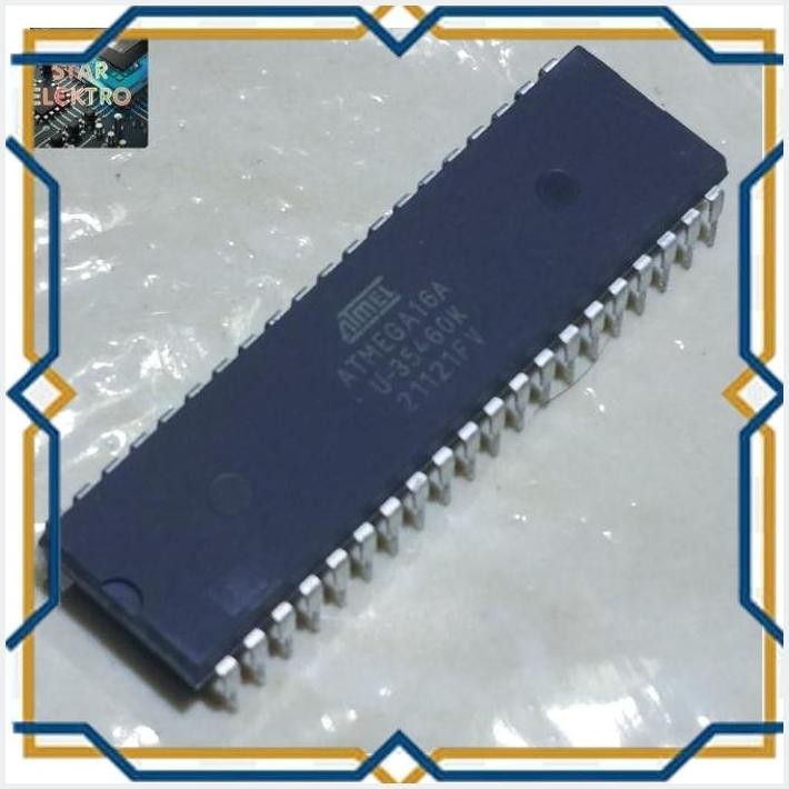 Jual [STA55] ATMEGA16A U PU DIP-40 ATMEGA16APU ATMEL ATMEGA16 ATMEGA 16A IC AVR LOW POWER CMOS 8 ...