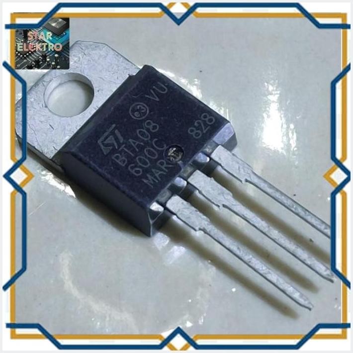 Jual [STA55] BTA08-600C TO-220 BTA08600C BTA 08 600 VOLT TRIAC TRANSISTOR 8A 600V SCR ST TRIACS ...