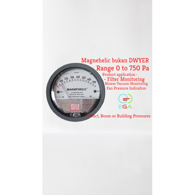 Jual PALING BARU Dwyer Magnehelic 0 To 750Pa Micro Differential Pressure Gage TE2000 | Shopee ...