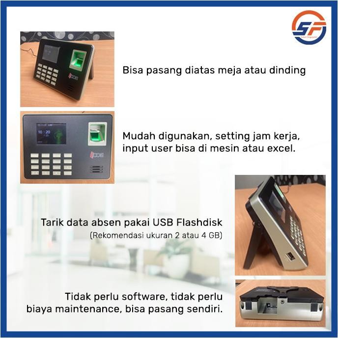 Jual Fingerprint ICON 16 Mesin Absensi Sidik Jari seperti FINGER PRINT A3 | Shopee Indonesia