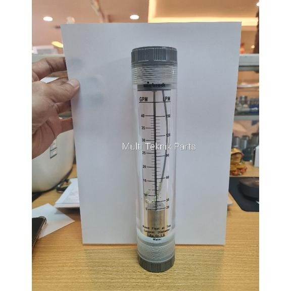 Jual Flow Meter / Rotameter Water Tube Drat 1" inch 150 LPM / 40 GPM ...