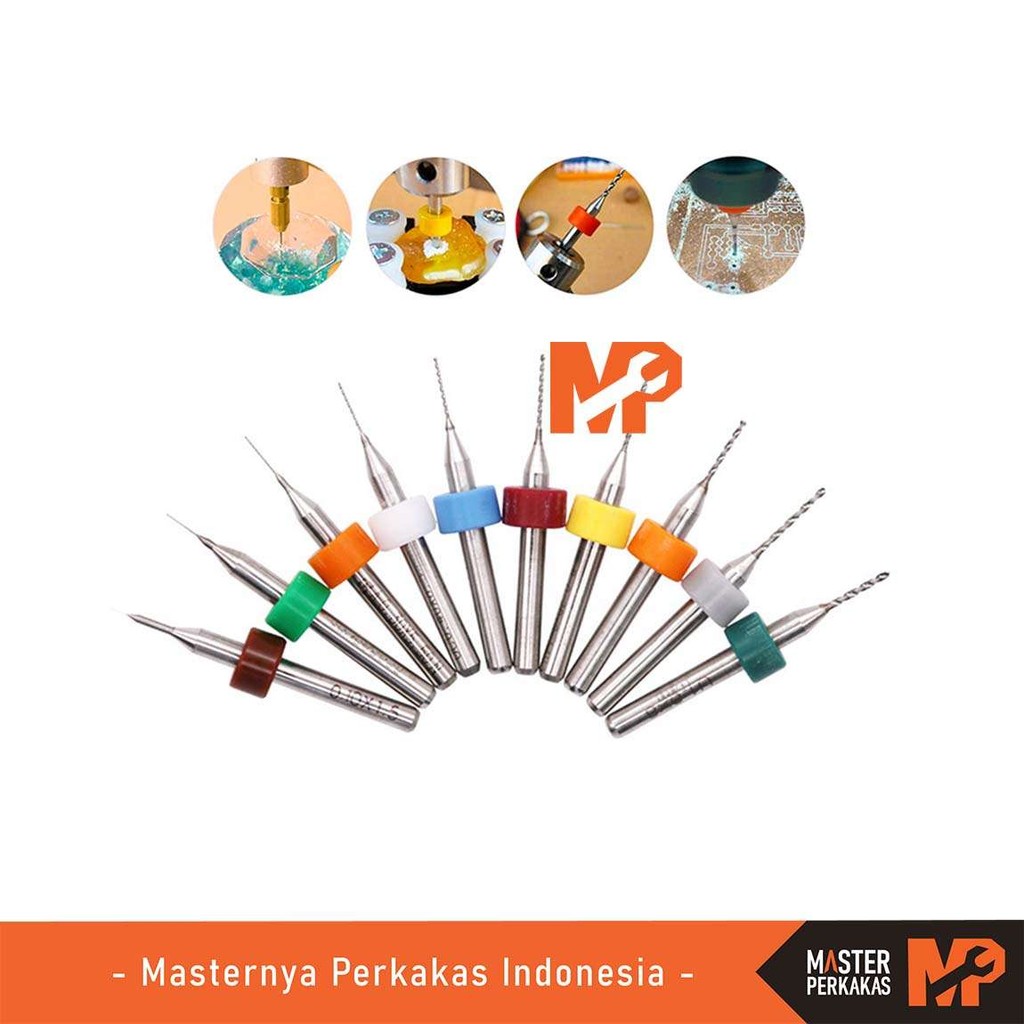 Jual MP Bor Mata Micro PCB 10in1 0.1-3.0mm AI25 / Drill Bit Mikro Mini ...