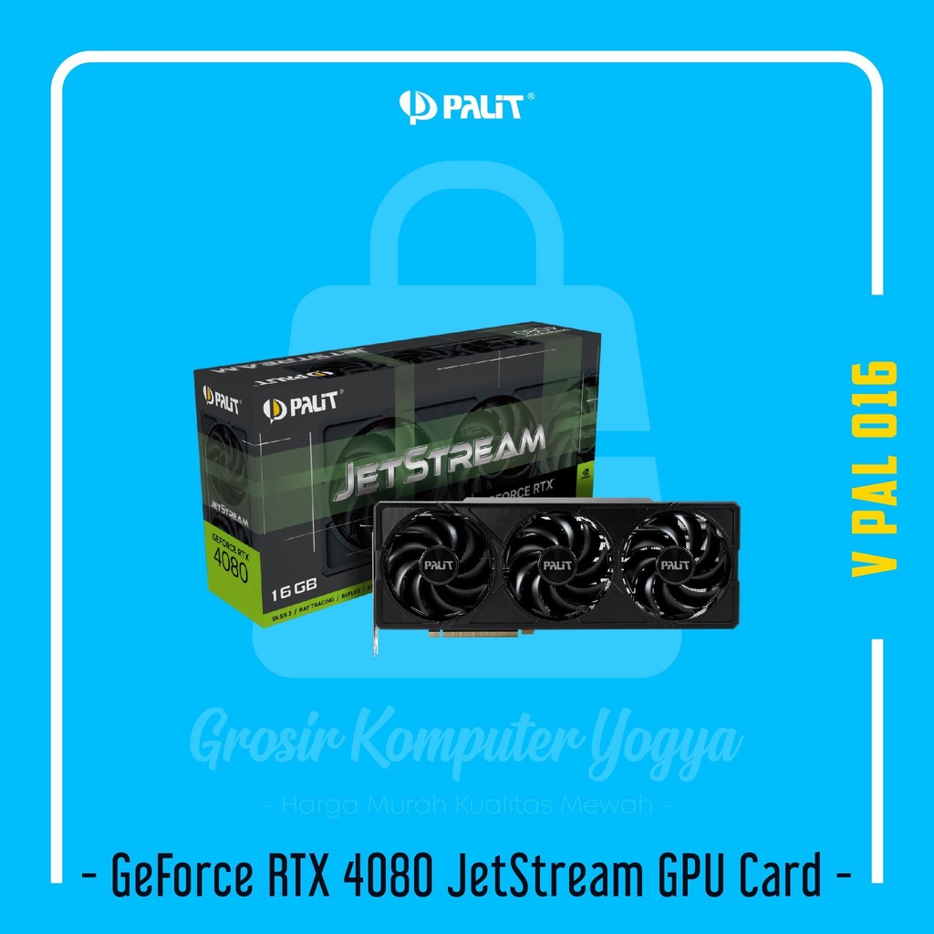 Jual Palit GeForce RTX 4080 JetStream 16GB GDDR6X 256bit GPU VGA ...