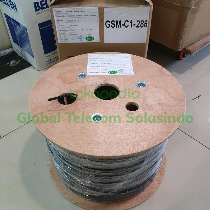 Jual KABEL DROP CORE OPTIK / DW FO FTTH 2 CORE SM / DROP WIRE ...