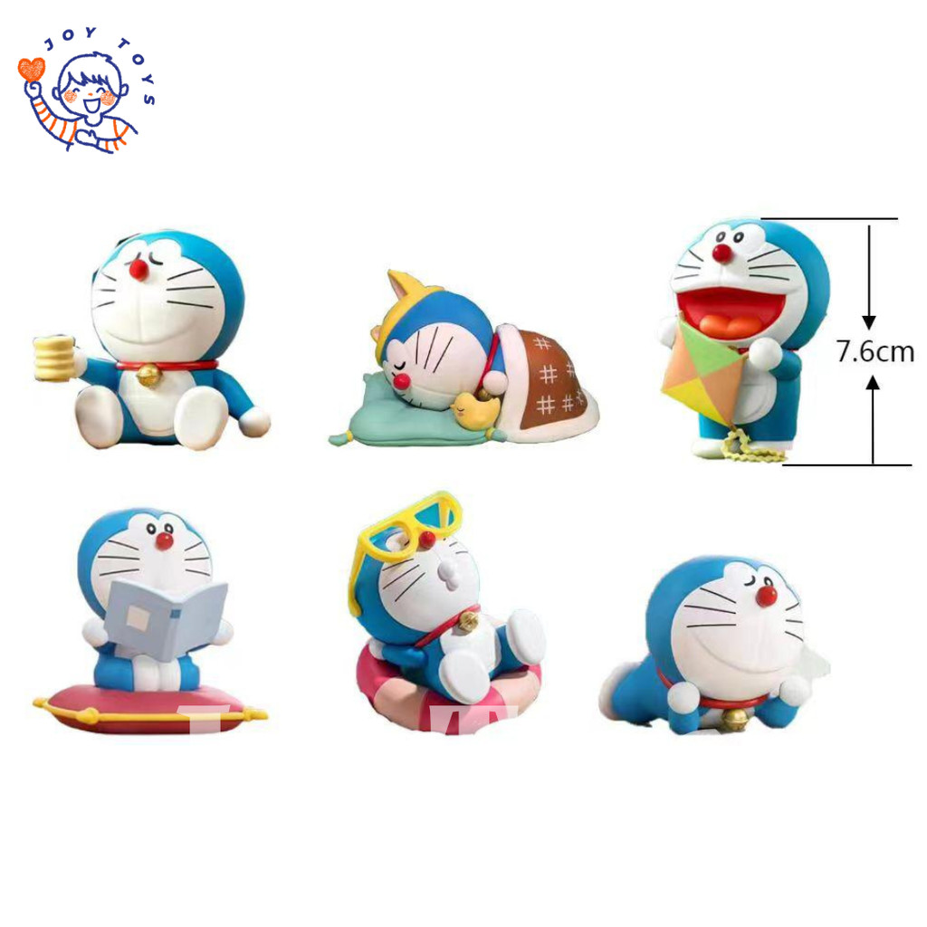Jual DORAEMON SLEEPING CHIBI 6 PCS 180 FIGURE TOYS | Shopee Indonesia