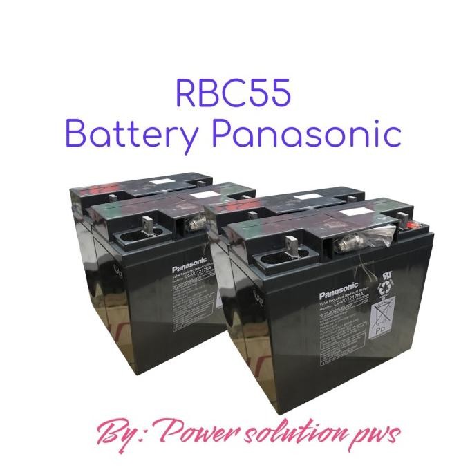 Jual RBC55 Battery Kompetibel For UPS APC. Baterai Panasonic RBC 55 17Ah Murah | Shopee Indonesia