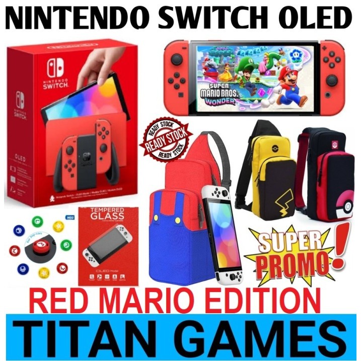 Jual Nintendo Switch OLED Mario Red Edition Switch Oled Console Mario ...