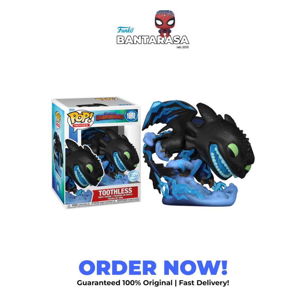 Jual Funko Pop! How to Train Your Dragon - Toothless with Lightning ...