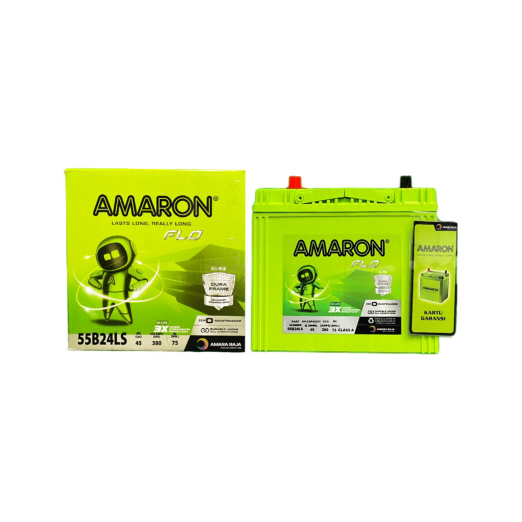 Jual Amaron Hi Life Flo Aki Mobil Toyota Sienta NS60LS / 55B24LS - 12V ...