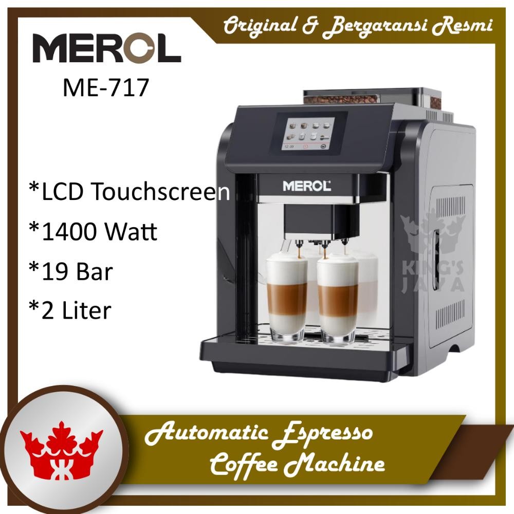 Jual Ndala Mesin Kopi Espresso Otomatis Merol Me717 - Fully Automatic ...