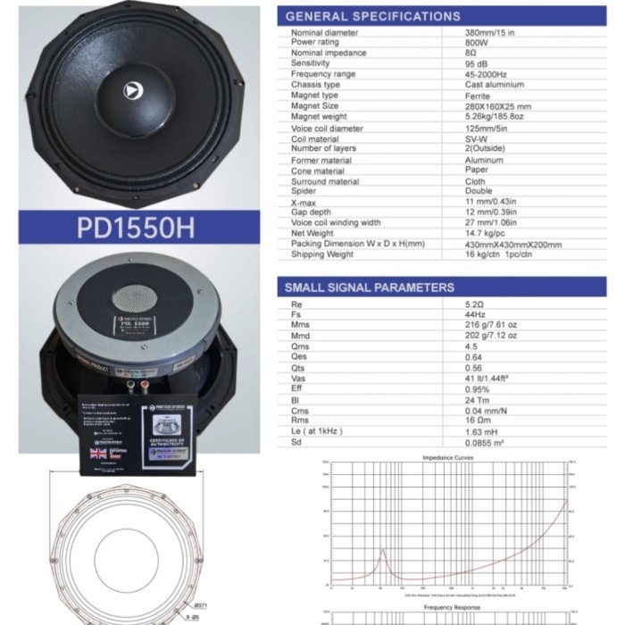 Jual Speaker PD 1550 original produk | Shopee Indonesia