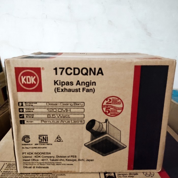 Jual HARGA DISC - exhaust fan 17CDQNA KDK kipas angin hisap | Shopee ...