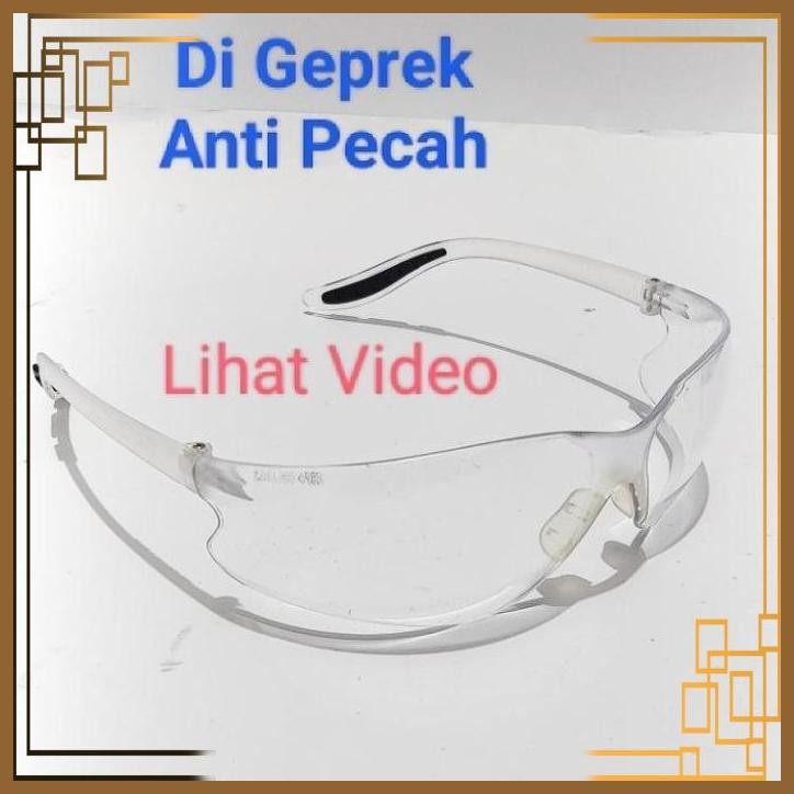 Jual [PMT] Kacamata pengaman bening anti pecah/ safety goggle Taiwan ...
