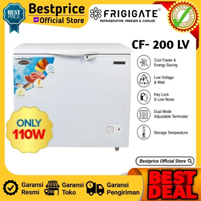 Jual CHEST FREEZER 200 LITER FRIGIGATE F 200LV F200 FREEZER LOW WATT ...
