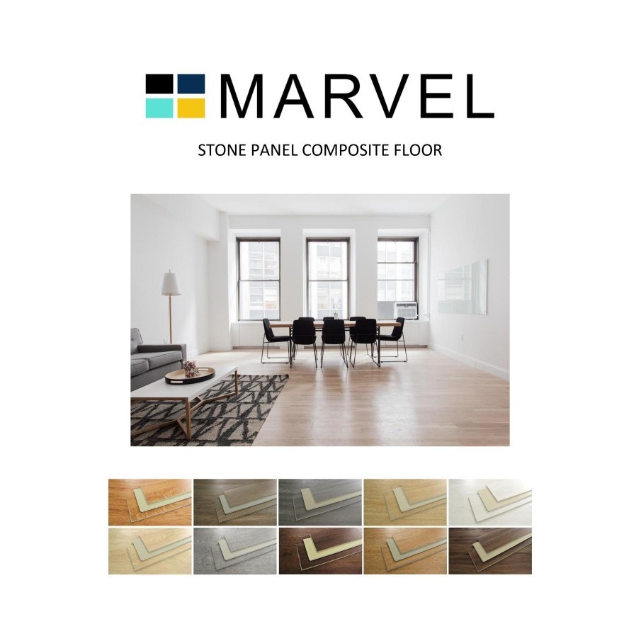 Jual MARVEL SPC Flooring 4mm Vinyl Klik 4mm | Shopee Indonesia