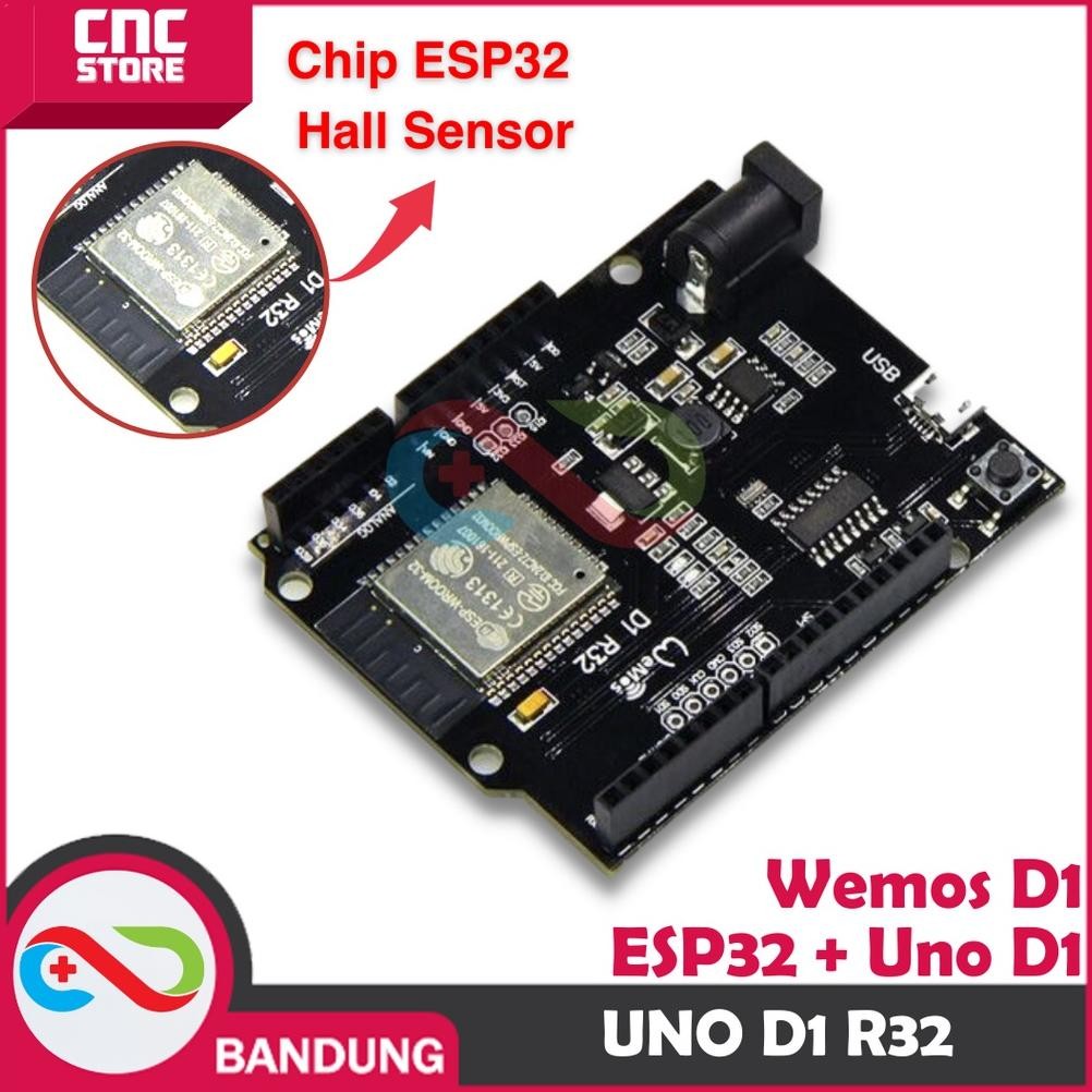Jual WEMOS ESP32 ARDUINO UNO D1 R32 WIFI ESP32 4MB | Shopee Indonesia