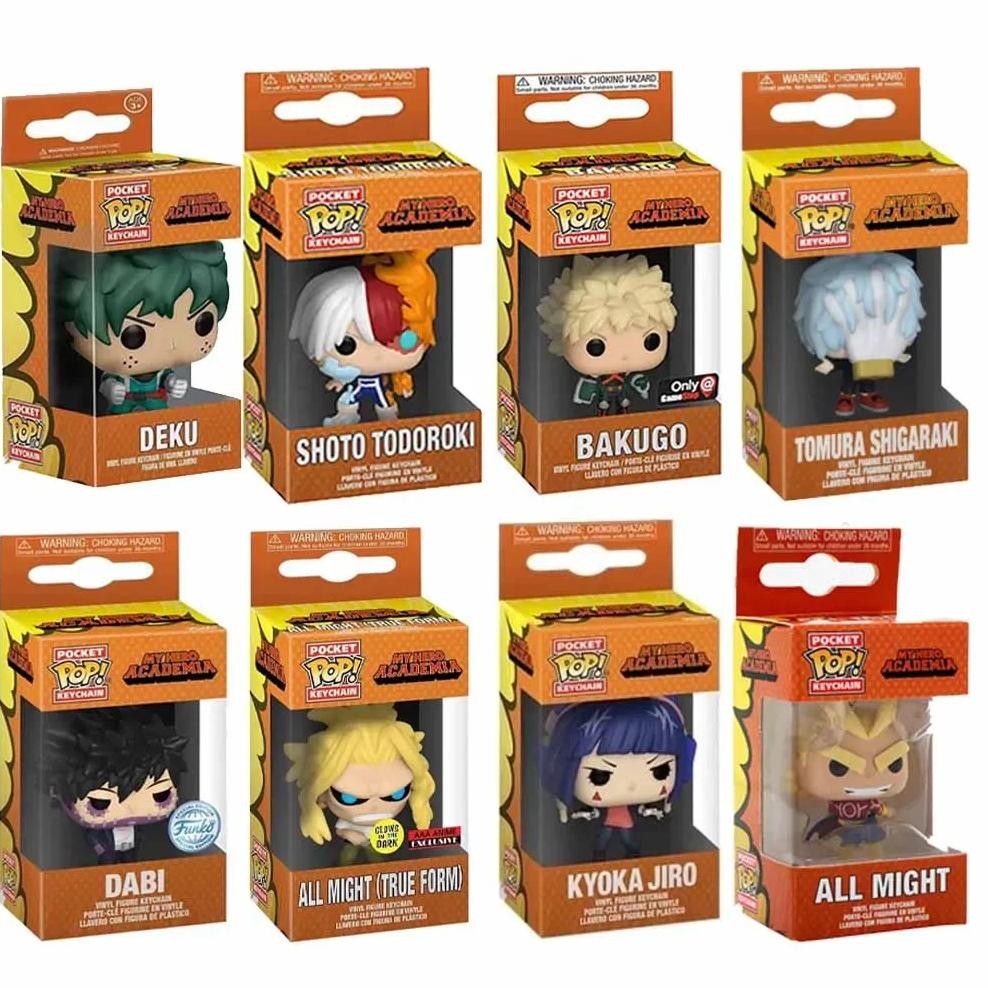 Jual new funko keychain toy my hero academia series deku dabi bakugo ...