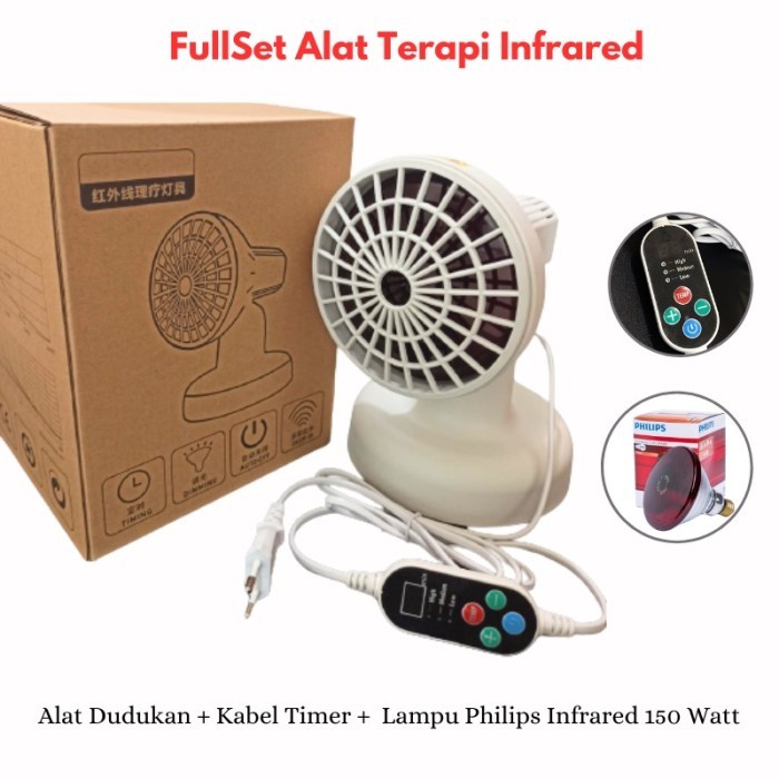 Jual Lampu Terapi Infrared Therapy Infra Merah 150 watt Alat infrared ...