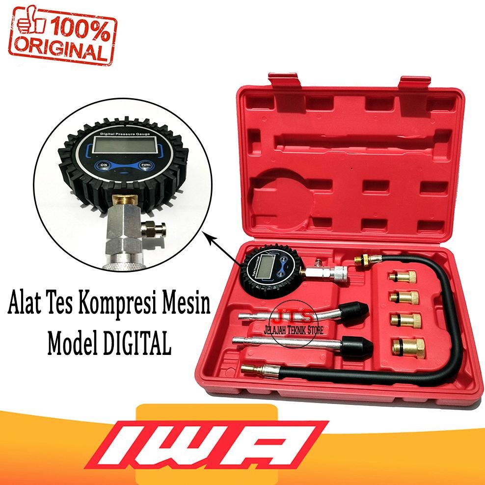 Jual Ele Iwa Compression Tester Dital Pressure Gauge Alat Tes Kompresi ...