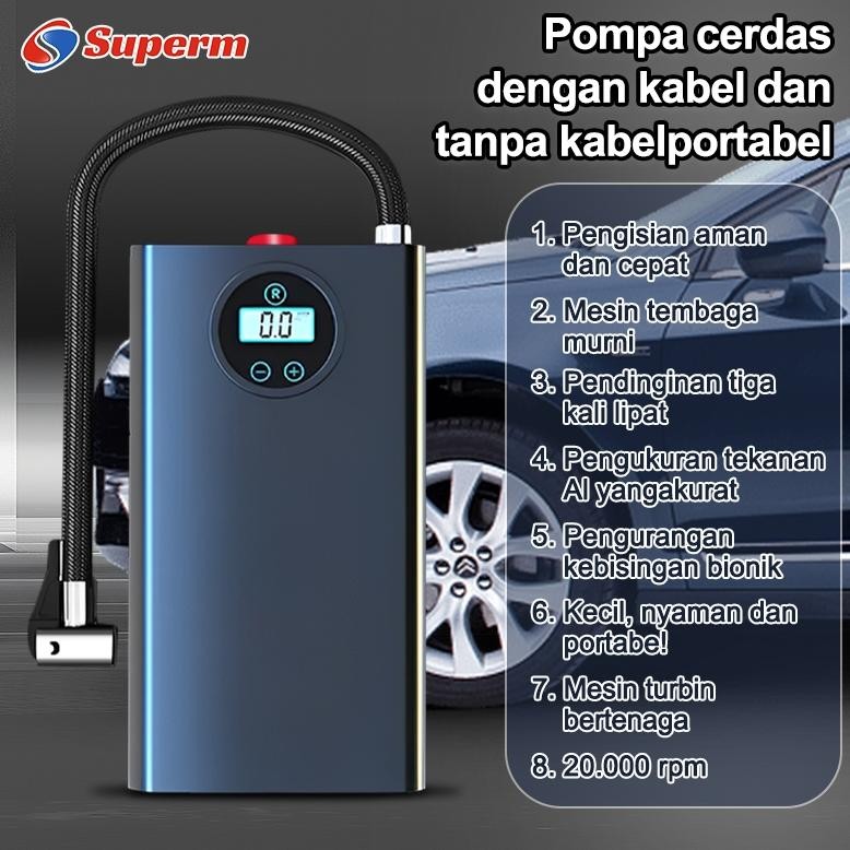 Jual Ele Pompa Ban Cerdas Portable Multifungsi/Alat Penguji Tekanan Ban ...