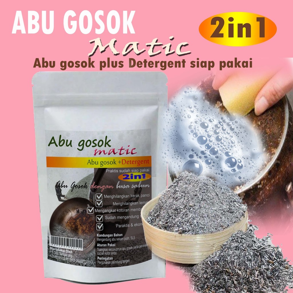 Jual Abu gosok 2in1 detergen cuci piring siap pakai mulai 100g sampai ...