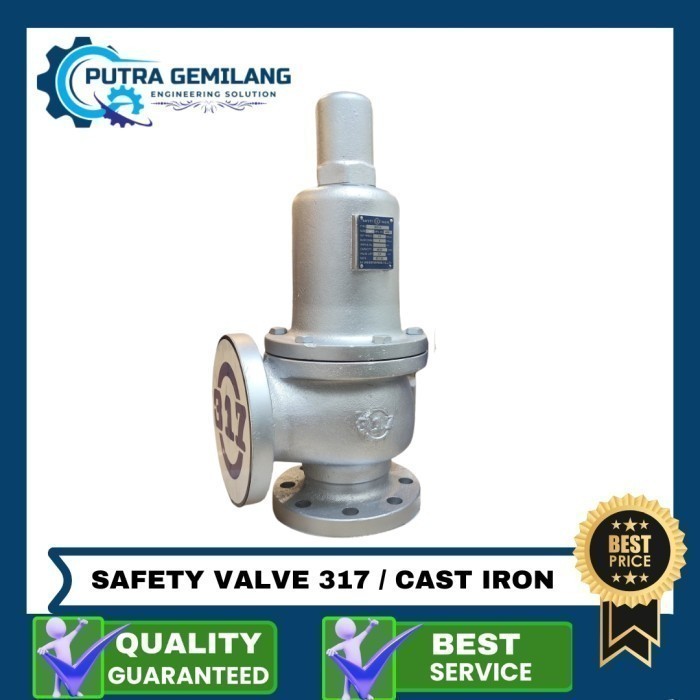 Jual SAFETY VALVE 10K 317 CAST IRON 3" inch / FLANGE / ORIGINAL ...
