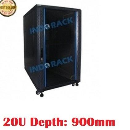 Jual Close Rack INDORACK Glass Door Rack Server 20U Depth 600mm ...