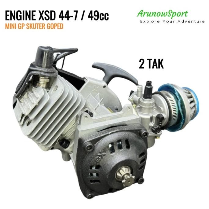 Jual Engine Mesin 49Cc Mini Gp Skuter Goped 2Tak Xsd 44-7 Original ...