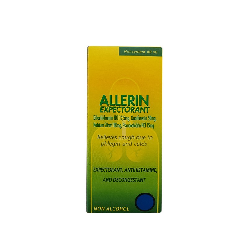 Jual Allerin Expectorant 120ml | Shopee Indonesia